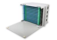 China 288 Core Fiber Optic Distribution Unit , Multimode 144 Port Fiber Patch Panel for sale