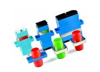 China SM / MM Fiber Optic Adapter Simplex / Duplex with Ceramic Sleeve Free Sample for sale