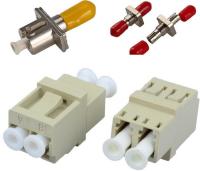 China SM / MM Fiber Optic Adapter Simplex / Duplex with Ceramic Sleeve Free Sample for sale