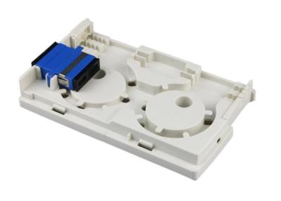 Cina Scatola di distribuzione a fibra ottica di plastica grigia 2 * Sc FTTH ignifugo per dell'interno in vendita