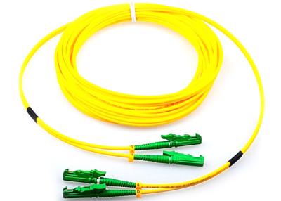 Cina Giallo a fibra ottica 9/125 del duplex G652D del cavo di toppa di singolo modo con il connettore E2000 in vendita
