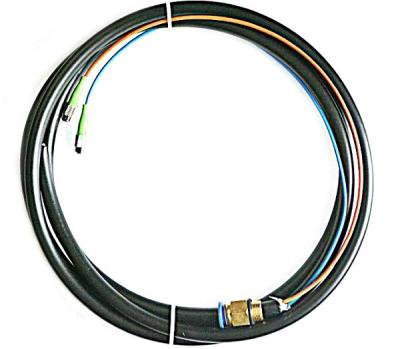 Cina treccia impermeabile dello Sc/APC di 5M, cavo a fibre ottiche di singolo modo del centro di G652D 2 in vendita