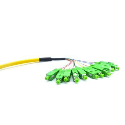 China Pacote de fibra ótica do núcleo da trança 12 do SC de CATV/ODF com a virola do dióxido de zircônio à venda