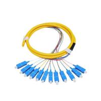 China 12 Cores Single Mode Fiber Patch Cord SCUPC Multi Core Connector for sale