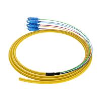 China 12 Cores Single Mode Fiber Patch Cord SCUPC Multi Core Connector for sale