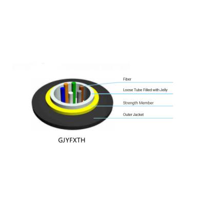 Cina Cavo a fibra ottica per interni/esterni a tubo unico 2-24F Cavo a fibra ottica per FTTH in vendita