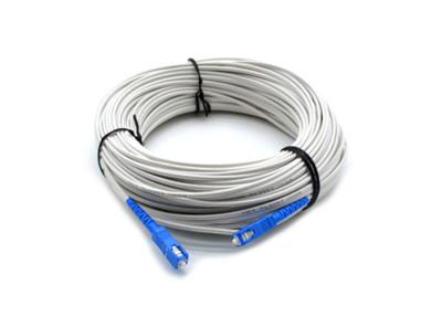 China Cabo de remendo simples da gota de Ftth do cabo da borboleta da fibra ótica de G652D com conector de SC/UPC à venda