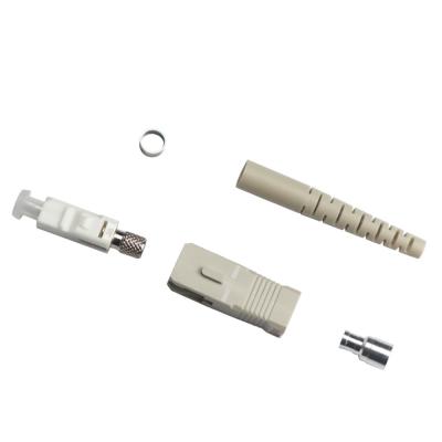 中国 SC UPC 3.0mm コンネクタ 光ファイバーパッチコード FTTH用のベージュ色のハウジング 販売のため