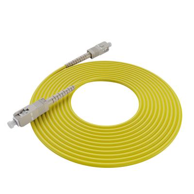 中国 SC UPC 3.0mm コンネクタ 光ファイバーパッチコード FTTH用のベージュ色のハウジング 販売のため