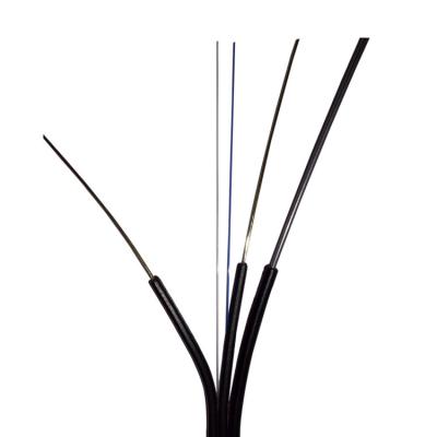 Cina Cavo flessibile a fibra ottica di FTTH, colore all'aperto del nero del cavo a fibre ottiche di GJYXCH in vendita
