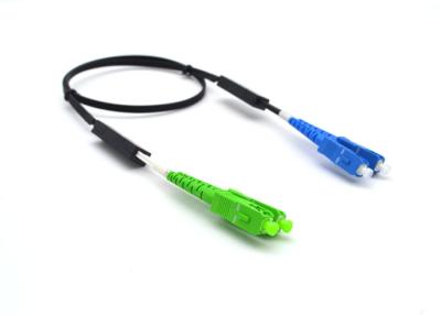 Cina Cavo flessibile a fibra ottica di FTTH, colore all'aperto del nero del cavo a fibre ottiche di GJYXCH in vendita