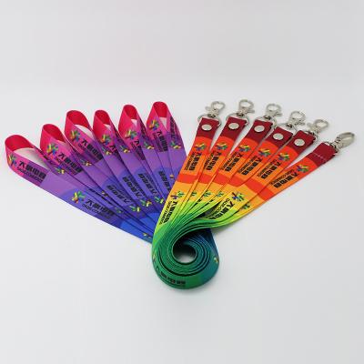 China Wholesale cheap custom printed polyester neck lanyards Promotional gifts for sale