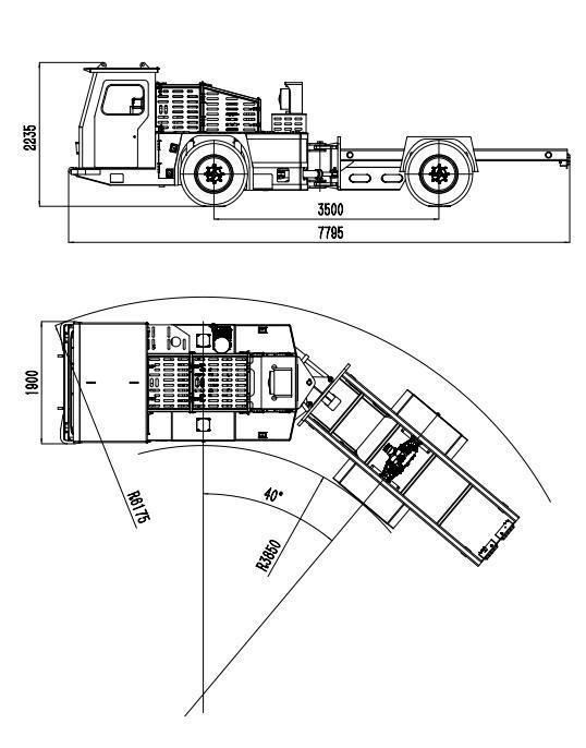 Underground Crane Truck Tunnel Self Propelling Crane