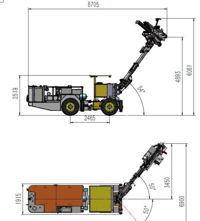 Underground Tunnel Mining Rock Drilling and Blasting Rig