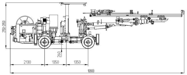 Hydraulic Rock Drill Drilling Rig Face Drilling Machine