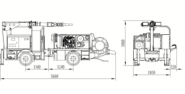 Underground Shotcrete Sprayer Concrete Spraying Machines Mining Shotcrete Sprayer