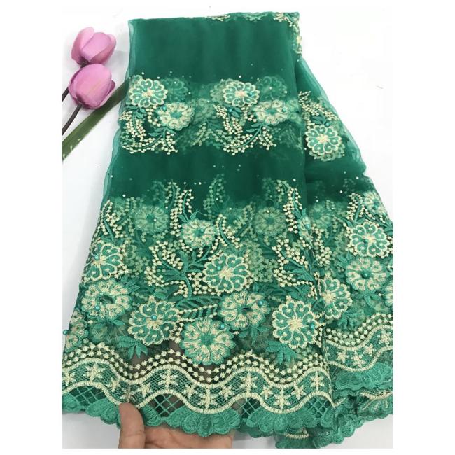 Hot selling embroidered tulle lace net lace african lace fabric