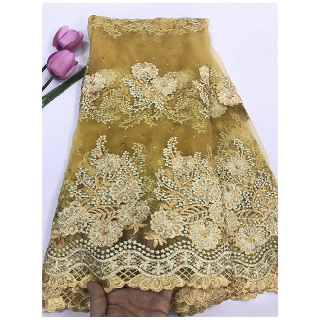 Hot selling embroidered tulle lace net lace african lace fabric