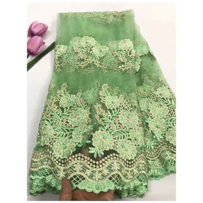 Hot selling embroidered tulle lace net lace african lace fabric