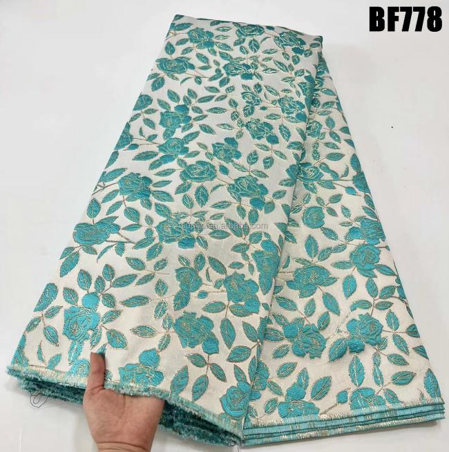 Supoo 2023 Hot selling  factory price Accra juacquard fabric Accra juacquard fabric baroque satin fabric for wedding dress