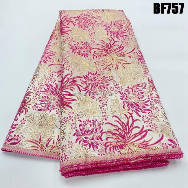 Supoo 2023 Hot selling factory price silk brocade jacquard fabric satin jacquard brocade fabric tibetan brocade fabrics