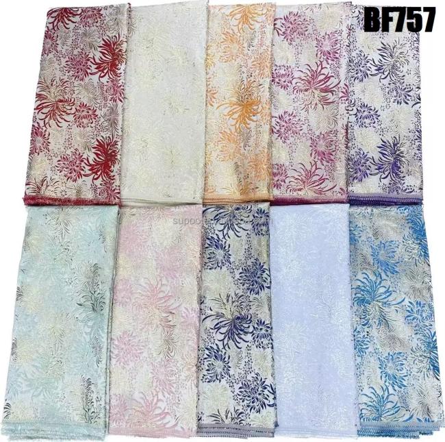 Supoo 2023 Hot selling factory price silk brocade jacquard fabric satin jacquard brocade fabric tibetan brocade fabrics