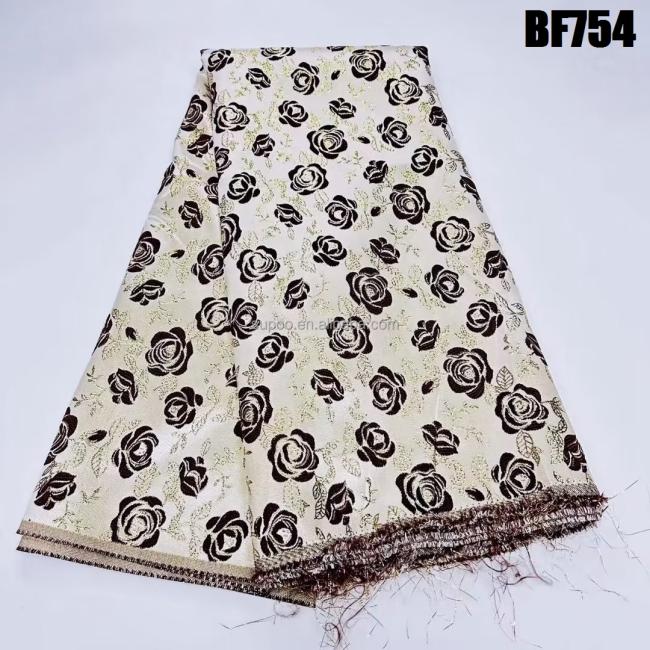 2023 Hot selling  lady indian jacquard brocade fabrics italian brocade fabric for dresses in jacquard fabric
