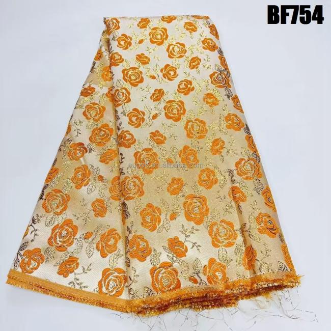 2023 Hot selling  lady indian jacquard brocade fabrics italian brocade fabric for dresses in jacquard fabric