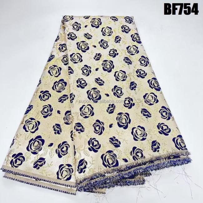 2023 Hot selling  lady indian jacquard brocade fabrics italian brocade fabric for dresses in jacquard fabric