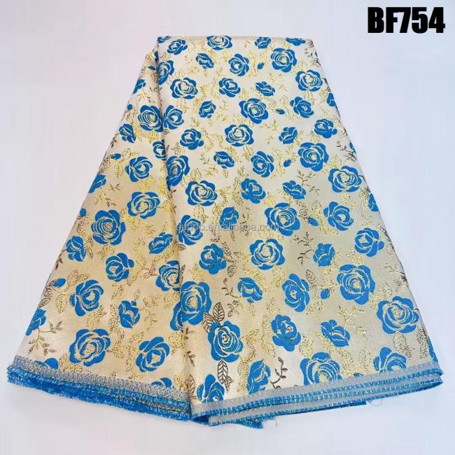 2023 Hot selling  lady indian jacquard brocade fabrics italian brocade fabric for dresses in jacquard fabric