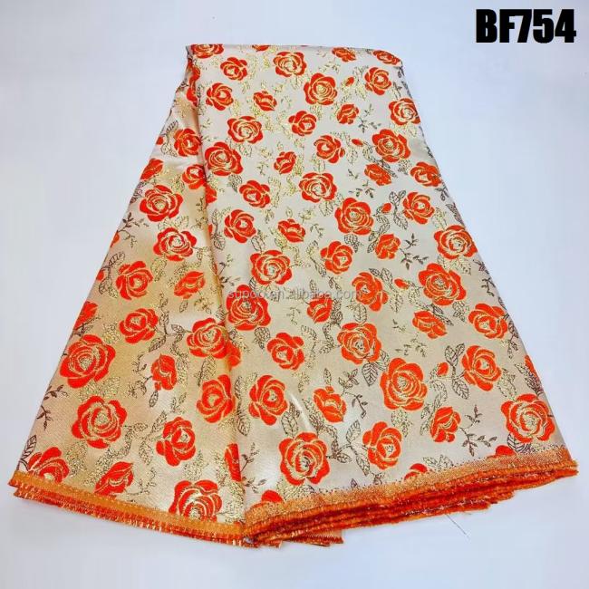 2023 Hot selling  lady indian jacquard brocade fabrics italian brocade fabric for dresses in jacquard fabric
