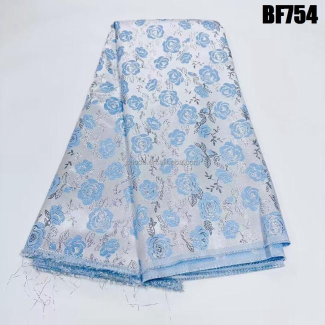 2023 Hot selling  lady indian jacquard brocade fabrics italian brocade fabric for dresses in jacquard fabric