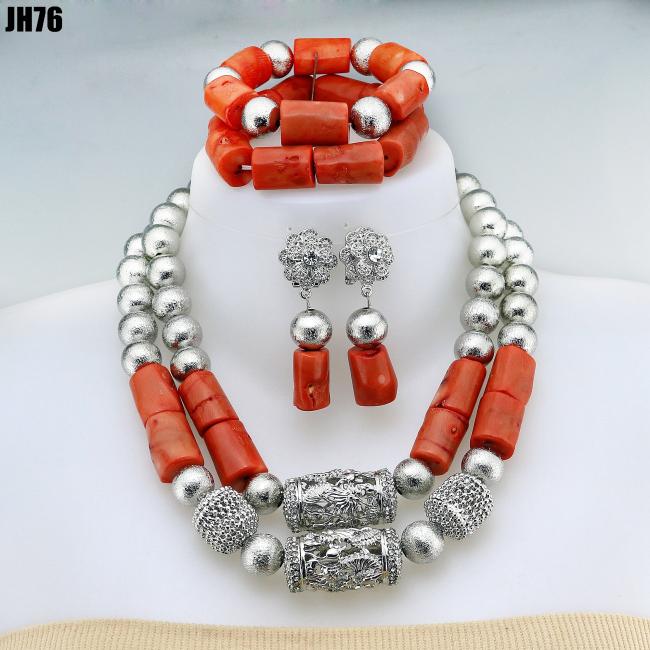 Good quality Elegant African Beads Jewelry Sets Senegal/ghana Wedding Handmade Jewelry Women's Golden Wedding Jewelry Sets
