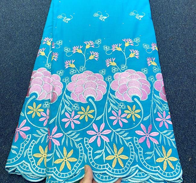 Latest soft and comfortable cotton fabric high quality very durable designs swiss voile lace for African style