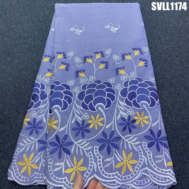 Latest soft and comfortable cotton fabric high quality very durable designs swiss voile lace for African style