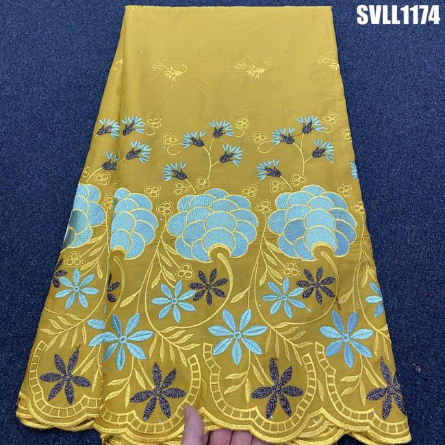 Latest soft and comfortable cotton fabric high quality very durable designs swiss voile lace for African style