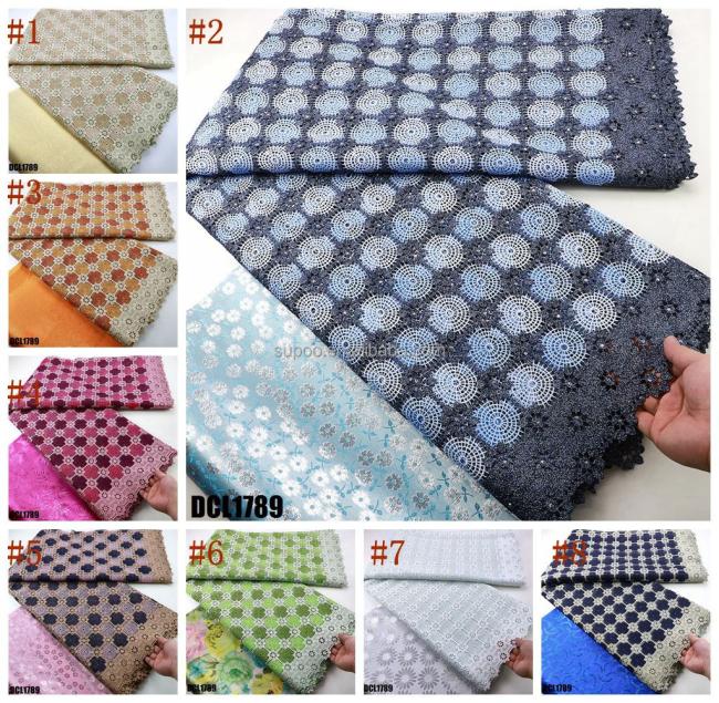 Suppp High quality African Lace womens clothing lace swiss voile for senegal party & wedding dress guipure lace fabric african