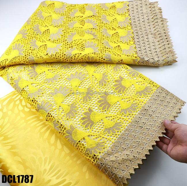Supoo factory price African Lace womens clothing lace swiss voile for senegal party & wedding dress guipure lace fabric african