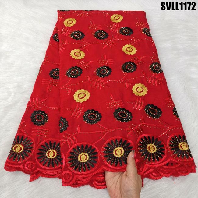 100% thick cotton lace fabric high quality latest embroidered swiss voile lace women fabric with reasonable price