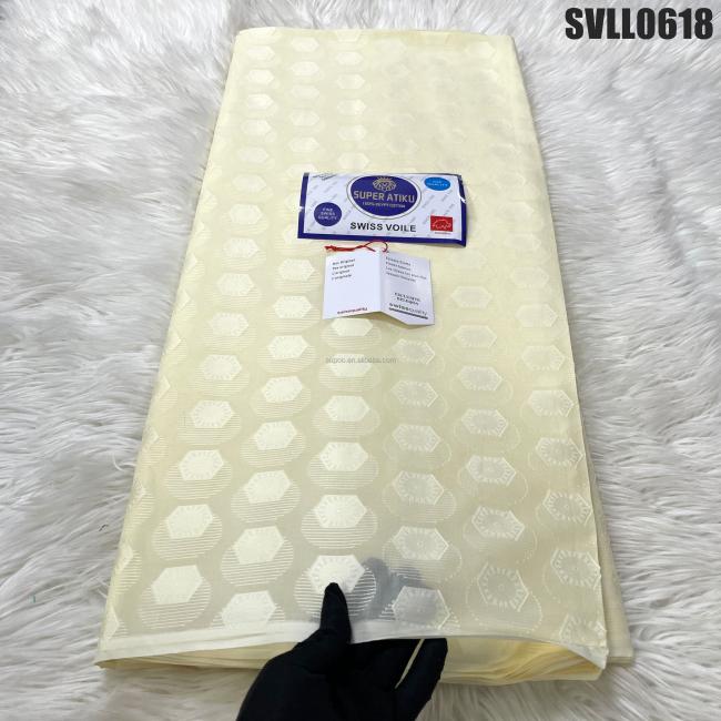 wholesale 100% cotton fabric for suit  atiku fabric for men Comfortable lace Voile fabric