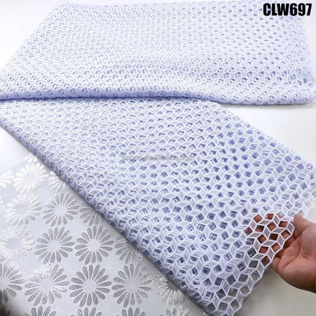 High quality Factory price Full Lacework Clothing Wedding Dress Lace Accessories 100% Polyester Material Eyelash Lace