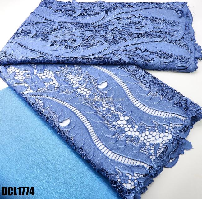 Wholesale factory price African Lace womens clothing lace swiss voile for senegal party & wedding dress guipure lace fabric