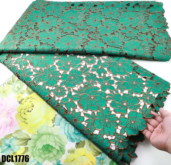 Wholesale factory price African Lace womens clothing lace swiss voile for senegal party & wedding dress guipure lace fabric