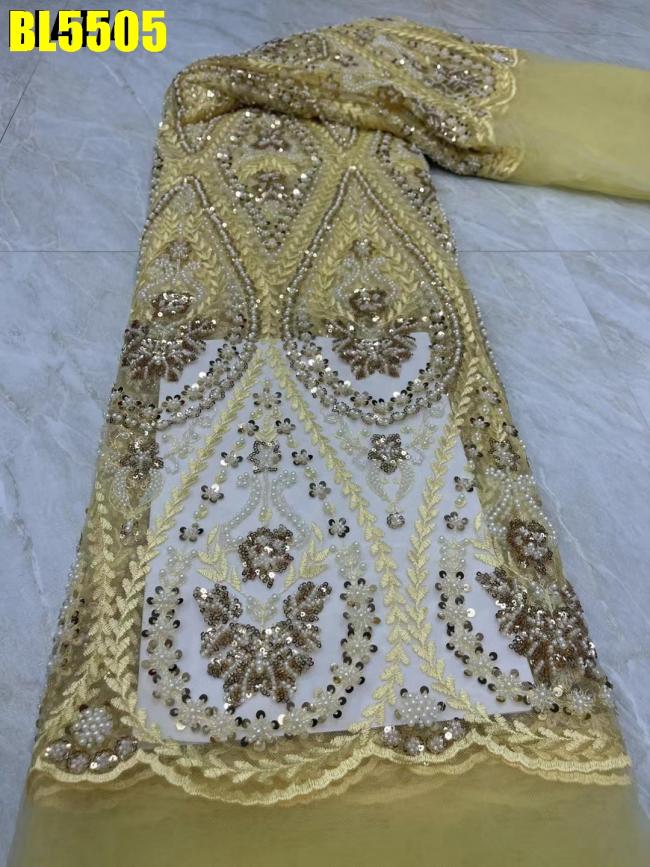 women wedding dresses flowers beaded lace african french fabric tulle embroidery lace fabric for women wedding dress for party