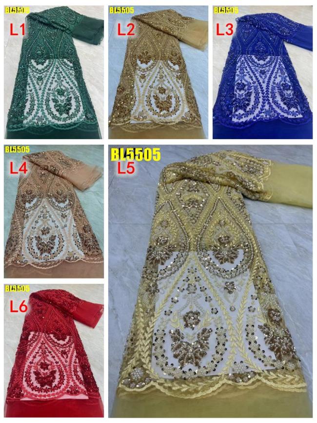 women wedding dresses flowers beaded lace african french fabric tulle embroidery lace fabric for women wedding dress for party