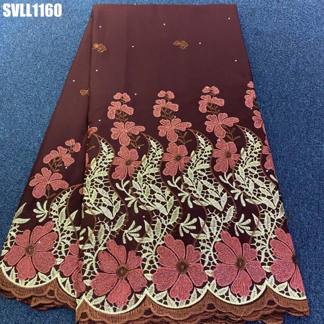 New arrivals 100%cotton fabric high quality embroidered swiss lace very soft African cotton lacefor women dress