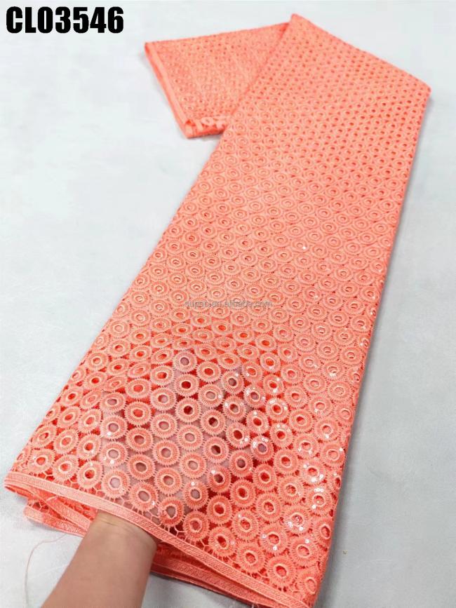 wholesale muslin fabric guipure embroidery lace fabric for senegal party & wedding dress guipure lace fabric african