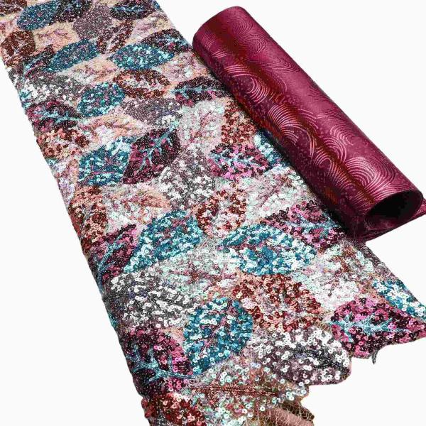 Quality Advanced Technology Factory Manufacturer 3D Lace Fabric Beaded for sale