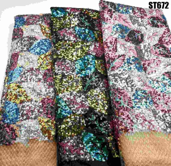 Quality Advanced Technology Factory Manufacturer 3D Lace Fabric Beaded for sale