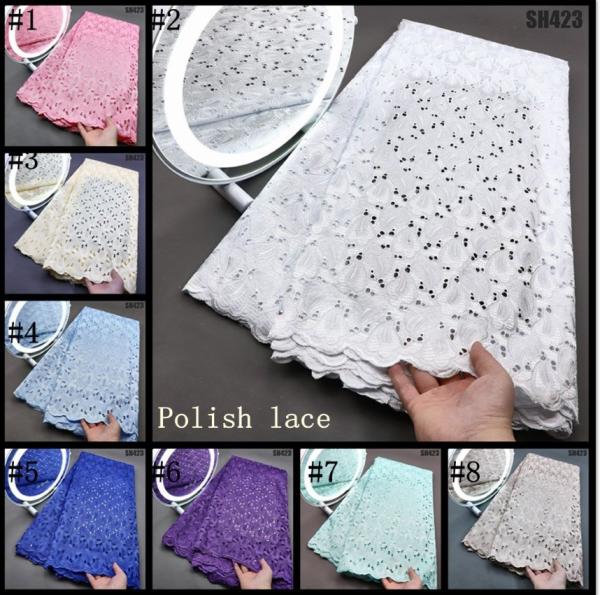 Quality Supoo 2022 Latest Senegal Hand Cut Polish Lace Fabric With Stones 100 Per Cent for sale